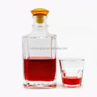 China Decal Surface Handling 750ml Vodka Whiskey Liquor Spirit Alcohol Glass Bottles for sale