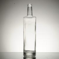 China Collar Material Glass Bottle For Wine With Corks Lids 750ml Empty Xo Brandy Bottle for sale