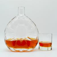 China 70cl Frosted Custom Tequila Vodka Glass Bottles for Liquor Alcohol Cork Sealing Type for sale
