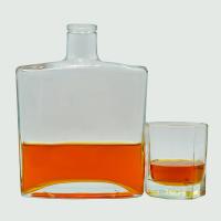 China 70cl Frosted Custom Tequila Vodka Glass Bottles for Liquor Alcohol Cork Sealing Type for sale
