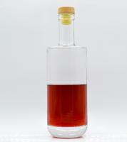 China 70cl Frosted Custom Tequila Vodka Glass Bottles for Liquor Alcohol Cork Sealing Type for sale