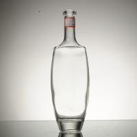 China High Flint Glass Material 750ml Glass Bottle Clear Olive Oil Bottles Sealing Type Cork for sale