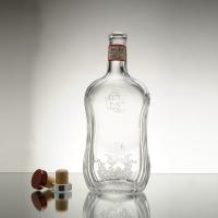 China High Flint Glass Material 750ml Glass Bottle Clear Olive Oil Bottles Sealing Type Cork for sale