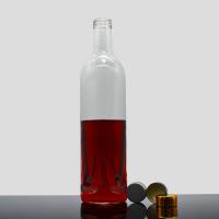 China 750ml 700ml Custom Glass Whiskey Vodka Bottle with TUV Standard and Hot Stamping for sale