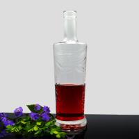 China 750ml 700ml Custom Glass Whiskey Vodka Bottle with TUV Standard and Hot Stamping for sale