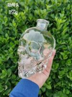 China Square Customized Glass Liquor Bottles for Spirits Vodka Gin Rum Whisky 700ml Cork for sale