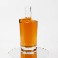 China Decal Surface Handling 750ml Liquor Glass Bottle for Custom Shape Shoulder Rotation for sale