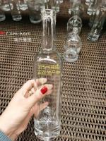 China Extra White Flint Glass 350ml 500ml 700ml 750ml Vodka Gin Whiskey Liquor Glass Bottle for sale