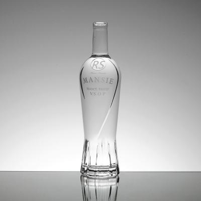 China Customized Clear Glass Wine Bottles for Tequila Whisky Brandy 750ml 500ml 1000ml for sale