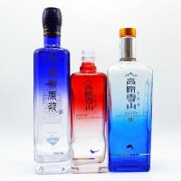 China Customized Clear Glass Wine Bottles for Tequila Whisky Brandy 750ml 500ml 1000ml for sale