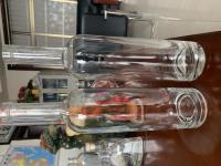 China Collar Material Super Flint Glass 750ml Whiskey Vodka Liquor Oil Bottles with Cork Lid for sale