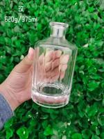 China Collar Material Super Flint Glass 750ml Whiskey Vodka Liquor Oil Bottles with Cork Lid for sale