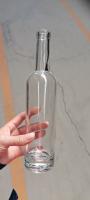 China Collar Material Super Flint Glass 750ml Whiskey Vodka Liquor Oil Bottles with Cork Lid for sale