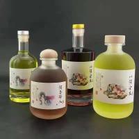 China High Capacity Liquor/Spirits/XO/Brandy Glass Alcohol Bottle with Cap Super Flint Glass for sale