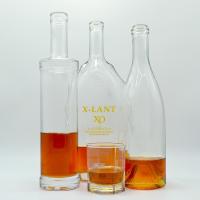 China High Capacity Liquor/Spirits/XO/Brandy Glass Alcohol Bottle with Cap Super Flint Glass for sale