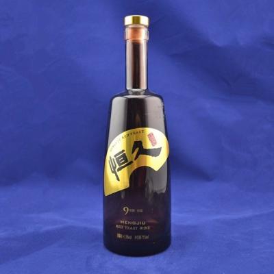 China Engraving/Frost/Decal/Spray Glass Bottle 750ml/1000ml for Vodka Whisky Brandy Rum Gin for sale