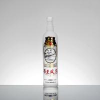 China Round Cork Top Lids Glass Bottle for 550ml 700ml 750ml Vodka Gin Rum in Cylinder Shape for sale