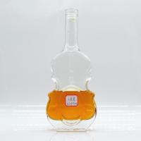 China 500ml 750ml Super Flint Glass White Spirits Liquor Bottle Perfect for Vodka Brandy Rum for sale