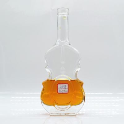 China 500ml 750ml Super Flint Glass White Spirits Liquor Bottle Perfect for Vodka Brandy Rum for sale