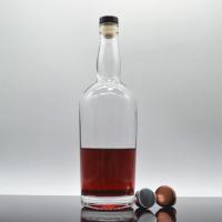 China 500ml 750ml Super Flint Glass White Spirits Liquor Bottle Perfect for Vodka Brandy Rum for sale