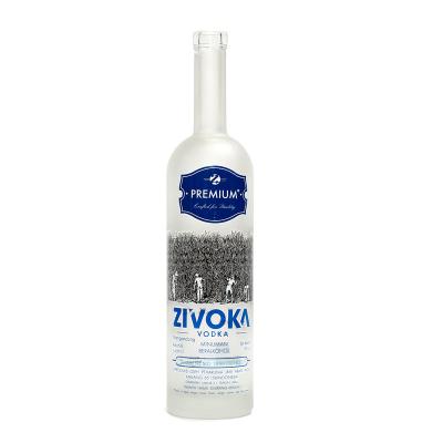 China Super Flint Glass Bottles for Vodka Whisky Liquor in 500ml 700ml 75cl Frosted Material for sale