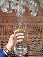 China Super Flint Glass Bottles for Vodka Whisky Liquor in 500ml 700ml 75cl Frosted Material for sale