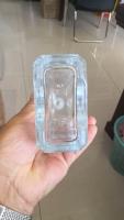 China Crystal White Material Square Glass Bottle 500ml for Spirits Gin Rum Vodka Whiskey for sale