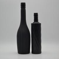 China 375ml 750ml Customized Frosted Glass Wine Bottle with T/T Payment and More Features for sale