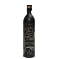 China Super Flint Glass Fancy Unique Shape Frosted 750ml Empty Color Spray Wine Glass Bottle 500ml for Liquor for sale