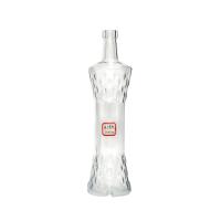 China Industrial Beverage 750ml Liquor Wine Bottle with Seal Caps Made of Super Flint Glass for sale