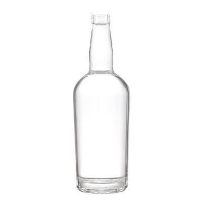China Decal Logo Customized 350ml 500ml 700ml 750ml 1000ml Glass Bottle for Rum Vodka Whisky Gin for sale