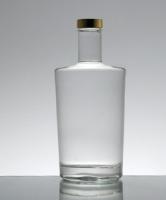 China Decal Logo Customized 350ml 500ml 700ml 750ml 1000ml Glass Bottle for Rum Vodka Whisky Gin for sale