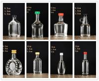 China Popular Empty Whisky Spray Mini Glass Alcohol Bottles with Super Flint Glass Material for sale
