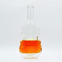 China Industrial Beverage 700ml Clear Glass Bottle with Cork and Super Flint Glass Material for sale