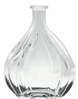 China Crystal White Glass Bottle for Beverage Fancy Design 500ml 750ml Vodka Whiskey Brandy for sale
