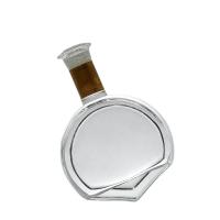 China Crystal White Glass Bottle for Beverage Fancy Design 500ml 750ml Vodka Whiskey Brandy for sale
