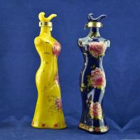 China T/T Payment Term Super Flint Glass Bottle in Attractive Woman Body Shape for sale