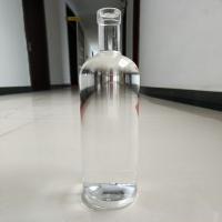 China Empty frosted design GUALA cork vodka liquor glass bottle 375ml 750ml 1 litre 1750ml for sale
