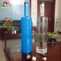 China High Flint Glass Material 750ml Cylinder Shape Glass Wine Bottle for Liquor Alcohol for sale