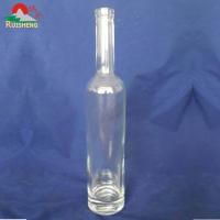 China High Flint Glass Material 750ml Cylinder Shape Glass Wine Bottle for Liquor Alcohol for sale