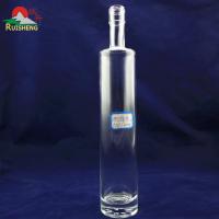 China High Flint Glass Material 750ml Cylinder Shape Glass Wine Bottle for Liquor Alcohol for sale