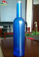 China High Flint Glass Material 750ml Cylinder Shape Glass Wine Bottle for Liquor Alcohol for sale