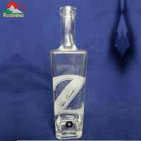 China 700ml 750ml Super Flint French Square Glass Bottle for Alcohol SGS Certified Standard for sale