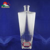 China 700ml 750ml Super Flint French Square Glass Bottle for Alcohol SGS Certified Standard for sale