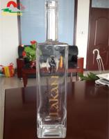 China 700ml 750ml Super Flint French Square Glass Bottle for Alcohol SGS Certified Standard for sale