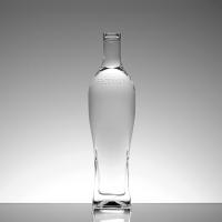 China 750ml 700ml Clear Cork Top Spirit Wine Glass Bottle with Super Flint Glass Material for sale