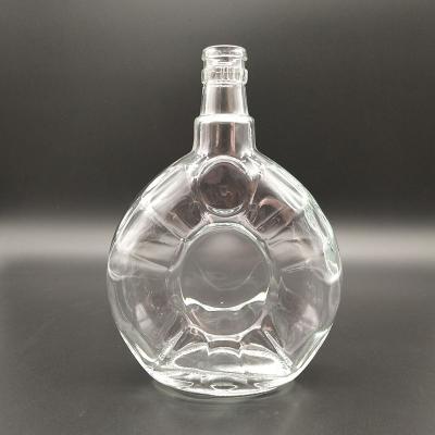 China Super Flint Glass Material 700ml 750ml 1 Liter Vodka Glass Bottle with CE Standard for sale