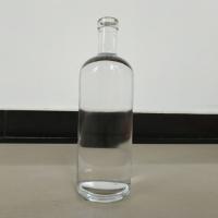 China Super Flint Glass Material 700ml 750ml 1 Liter Vodka Glass Bottle with CE Standard for sale