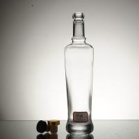 China Super Flint Glass Material 500ml 700ml 750ml Empty Rum Clear Liquor Bottle for Beverage for sale