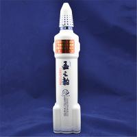 China 750ml Capacity White Liquor Glass Bottle in Rocket Shape for Drinks and Beverages for sale